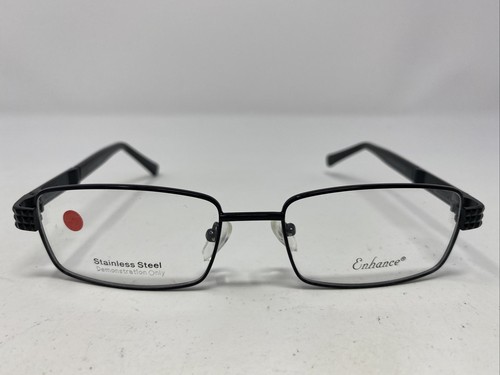 Enhance 4108 SHINY BLACK 53-17-140 Metal Full Rim Eyeglasses Frame /M10 ...