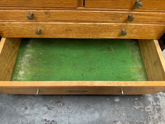 Antique National Tool & Chest Co. STAR Machinist Tool Box With Key | eBay