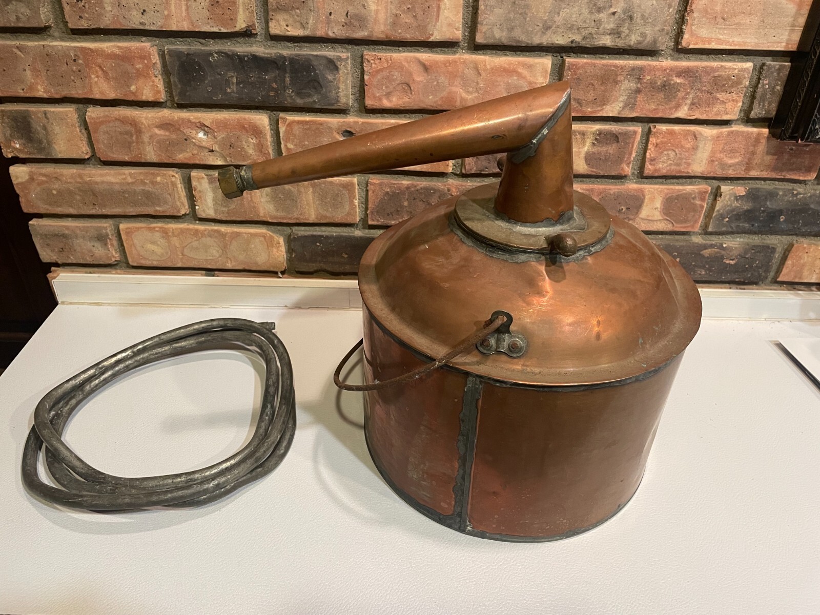 Antique Copper Still - Copper Wine Art