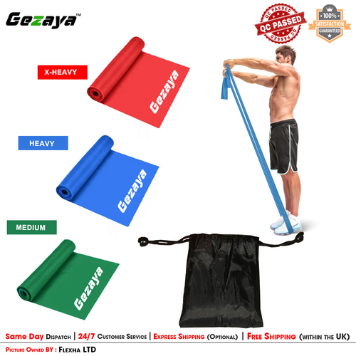 Physio Resistance TheraBands Exercise Pilates Yoga Recovery Latex ...