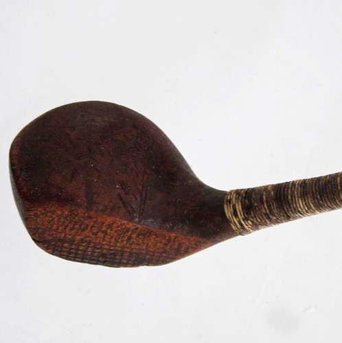 A.G.Spalding & Bros, Spoon Wood Club,Hickory shaft,41" Length, RH, c ...