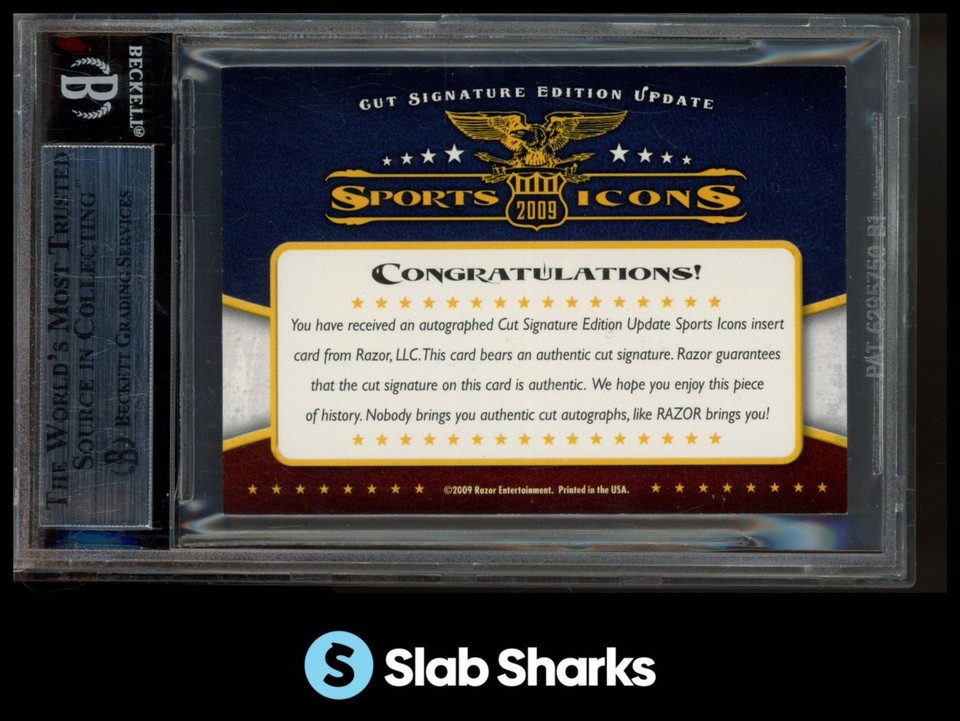 2009 RAZOR SPORTS ICONS CUT AUTO JESSE HAINES HOF /15 | eBay