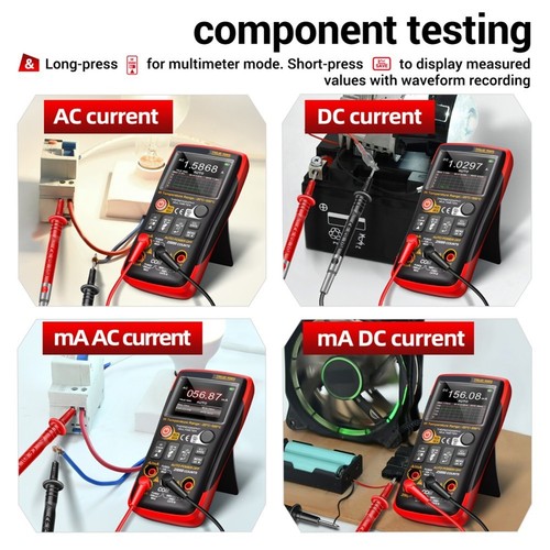 AR01 Thermal Multimeter with Thermal Imaging TypeC Rechargeable 250MOhm ...