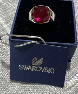 Swarovski Ruby Red Crystal RING Size 60 New In Box | eBay