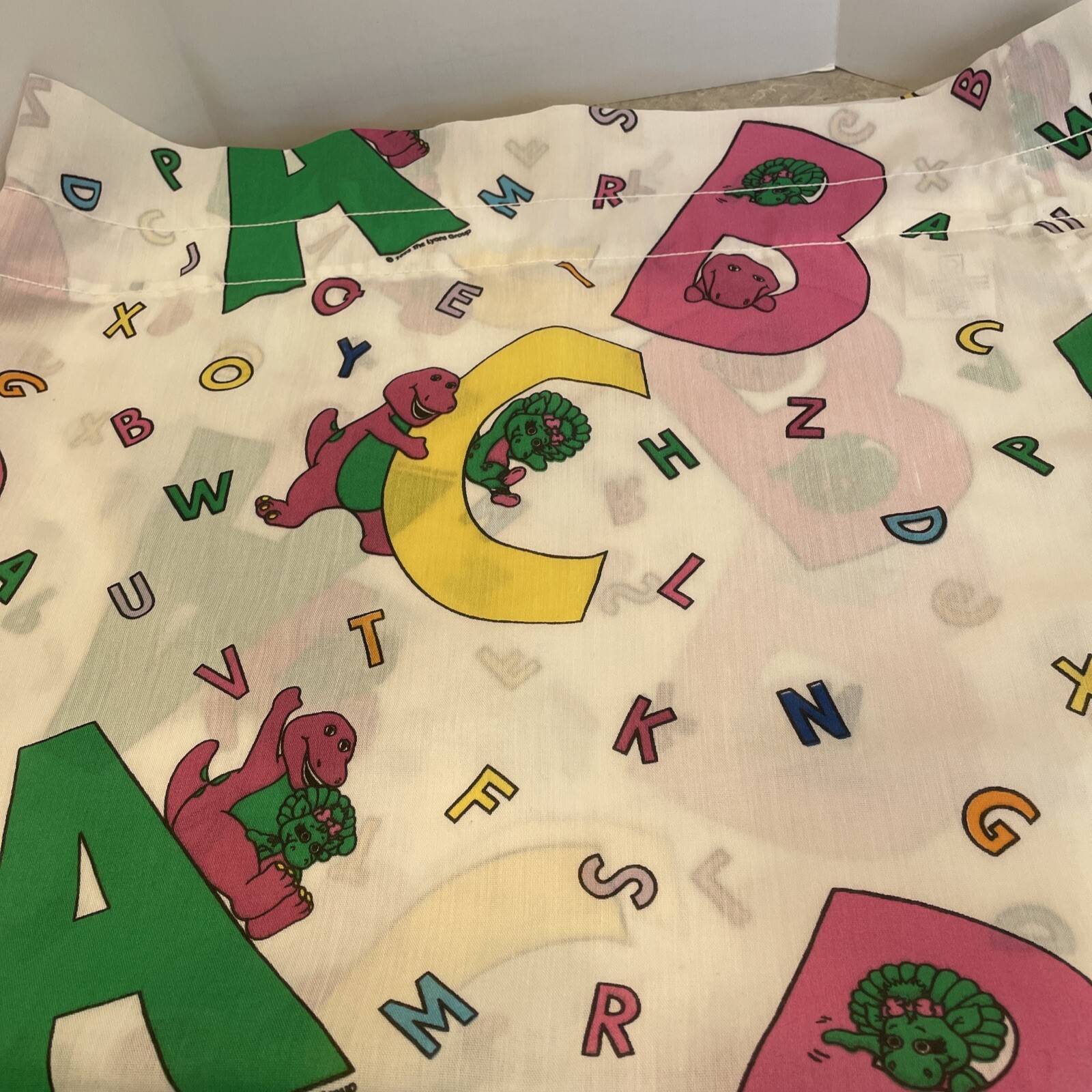 Vintage Panel ABC of Barney Window Curtain Panels - 40x64 Purple ...
