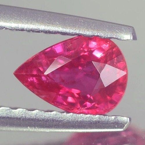 0.51CT CHARMIMG AA UNHEATED UNTREATED PEAR PINKISH RED RUBY NATURAL | eBay