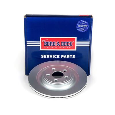 2x Brake Discs Vented For Jaguar XJ6 3 Borg & Beck Rear C2C25339 ...