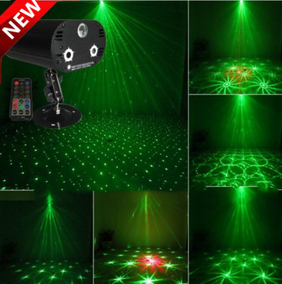 YC 3 Lens RGB Gobos Stage Laser Projector LED Home DJ KTV Xmas Party ...