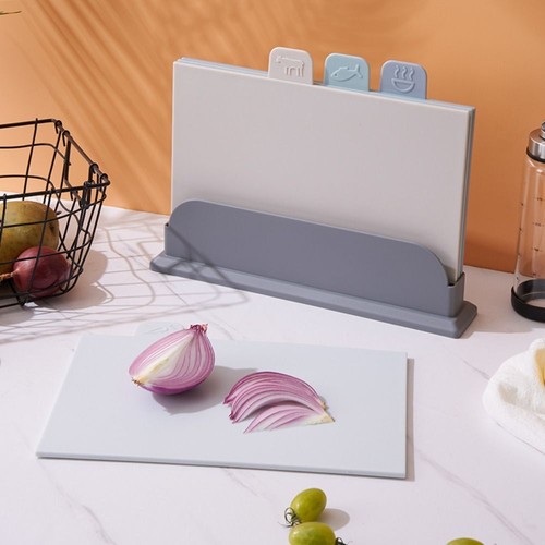 4pcs/set Thicker Chopping Block Set With Holder Chopping Board Friut | eBay