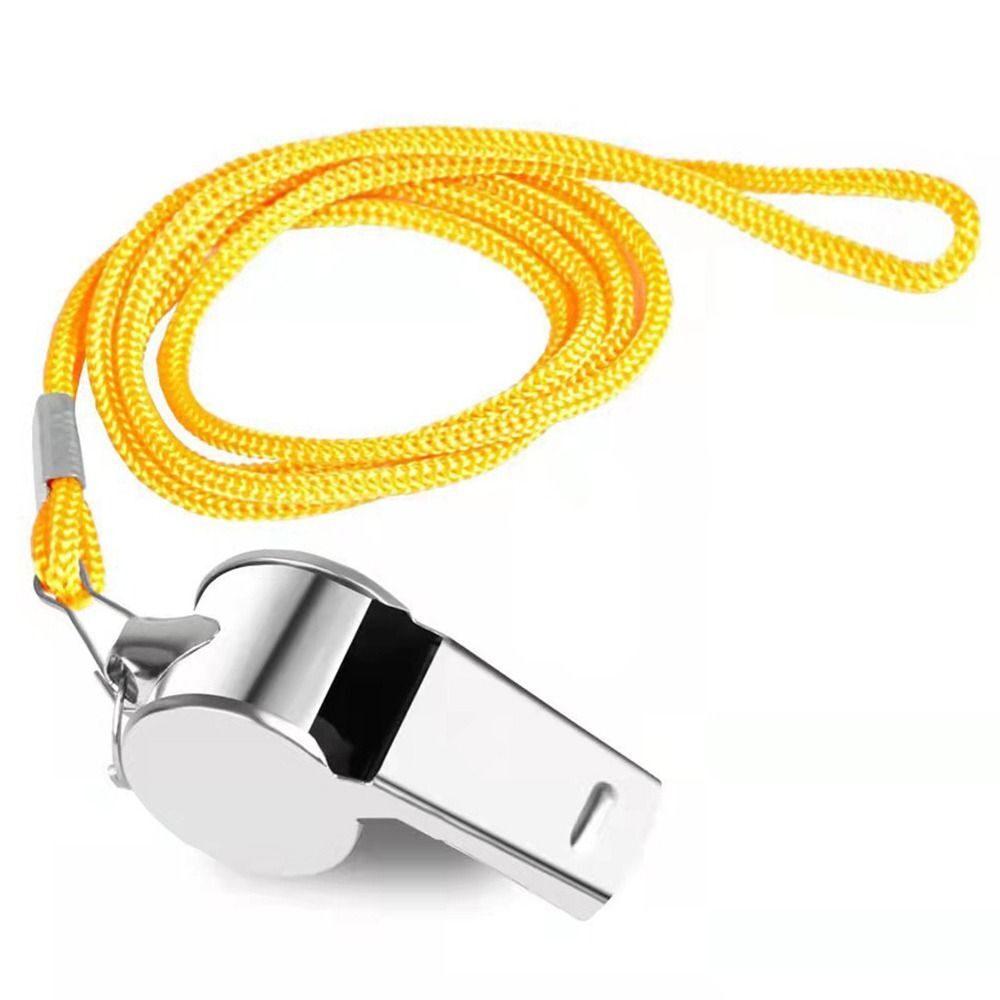 Rope Metal Whistle Stainless Steel Whistles Cheerleading Tool ...