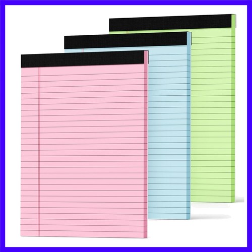 8Pck Legal Pads 8.5x11" Wide Ruled Note Pads Writing Pads Paper for ...
