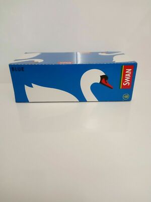 SWAN BLUE REGULAR SIZE CIGARETTE SMOKING ROLLING PAPERS BLUE BOX | eBay