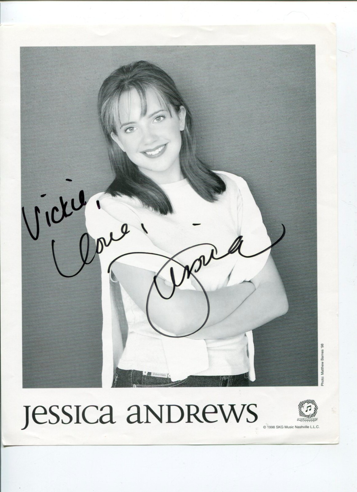 Jessica Andrews Country Music Singer Rare Signed Autograph Photo | eBay