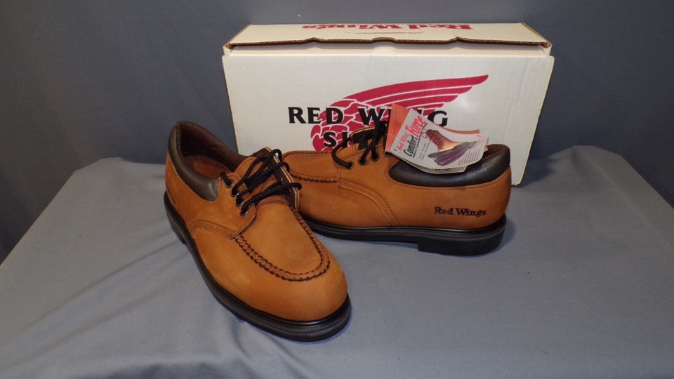 RED WING MOC STEEL TOE OXFORD SHOE SUPER SOLE 4407 NEW N BOX MANY SIZES ...