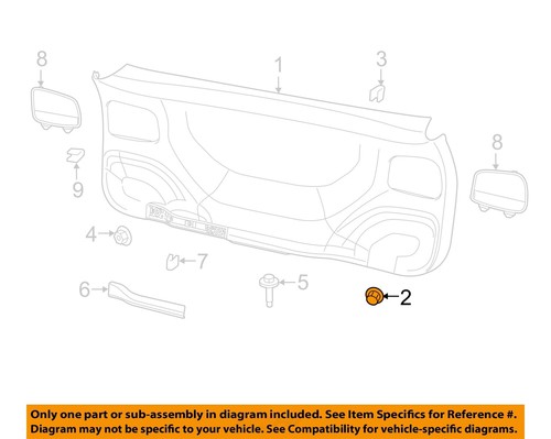 CHRYSLER OEM 17-23 Cherokee Lift Gate Interior Trim-Trim Panel Clip ...