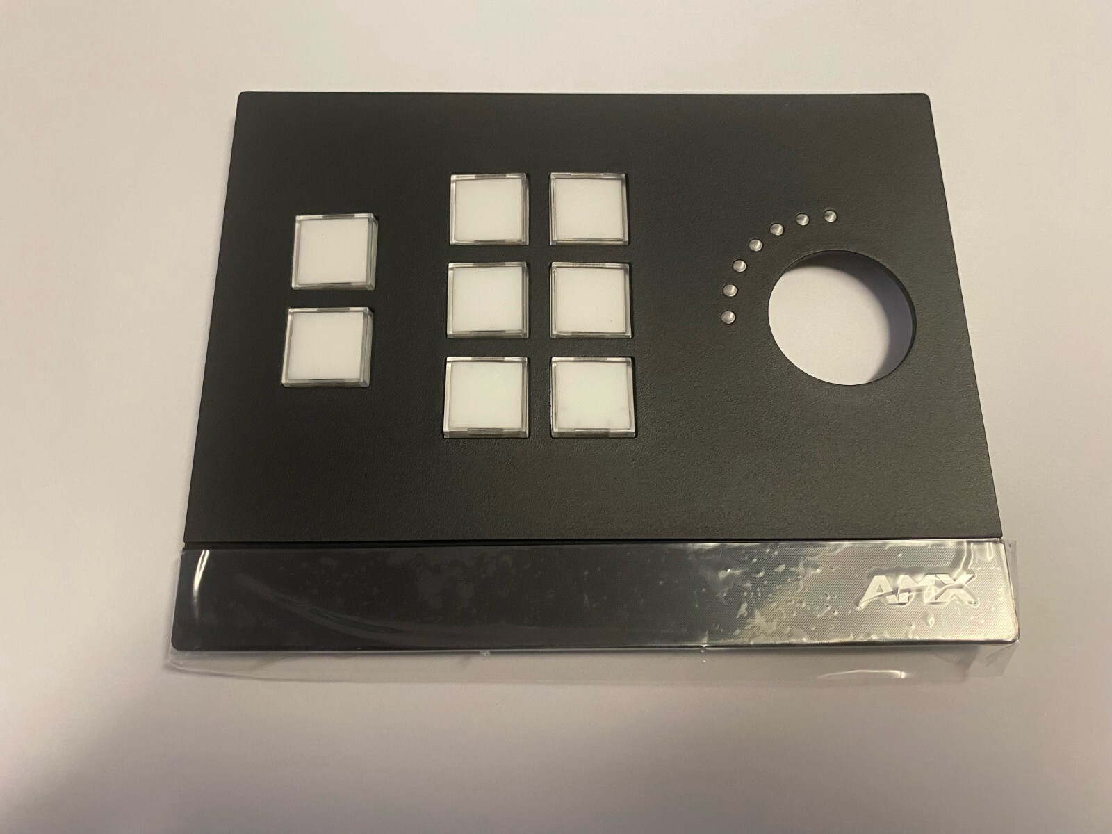 AMX MKP-108L-BL 8-Button Massio Keypad (US) Black FG5793-08L-BL for ...