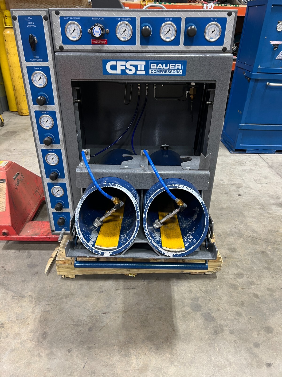 Bauer CFSII-2M 2 Position Containment Fill Station (SCUBA, SCBA ...