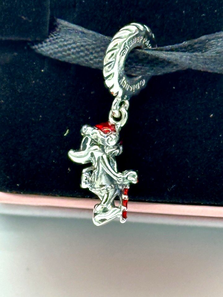 Disney Parks Pandora Mickey Mouse Dangle Charm Candy Cane Holiday ...
