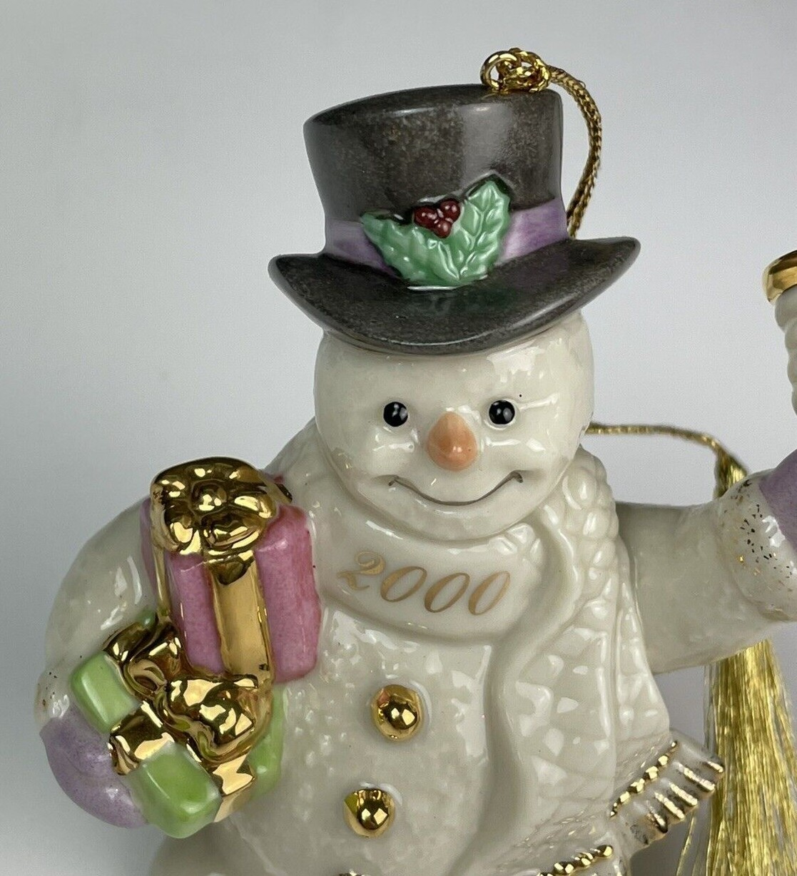 Lenox Classics Snowman Ornament Bell Ringer 2000 Christmas | eBay