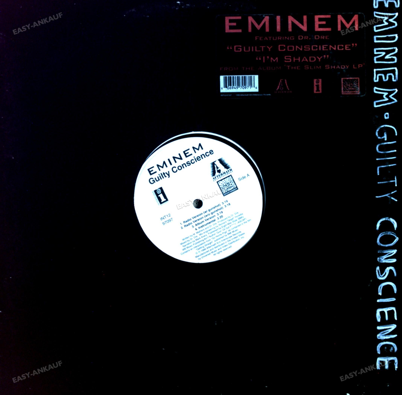 Eminem Featuring Dr. Dre - Guilty Conscience / I'm Shady Maxi (VG/VG ...