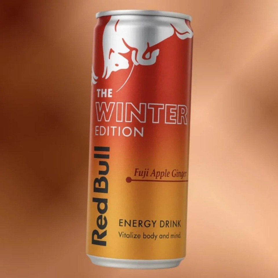24 pack Red Bull Winter Edition Fuji Apple-Ginger flavor 12 Floz Cans ...