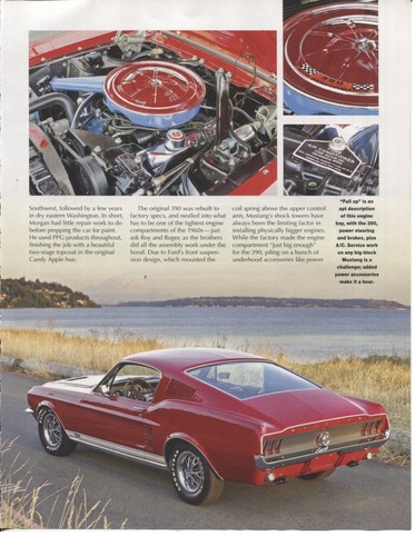 1967 FORD MUSTANG FASTBACK 390 V8 6 pg Color Article | eBay