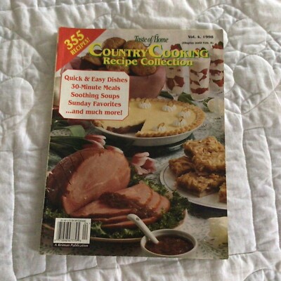 Taste of Home Country Cooking Recipe Collection 1998 | eBay
