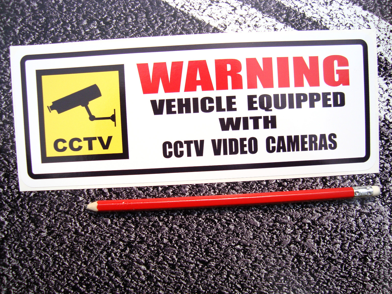 X1 CCTV CAMERA WARNING STICKERS 230mm VAN TRUCK SIZE SCANIA VOLVO ...