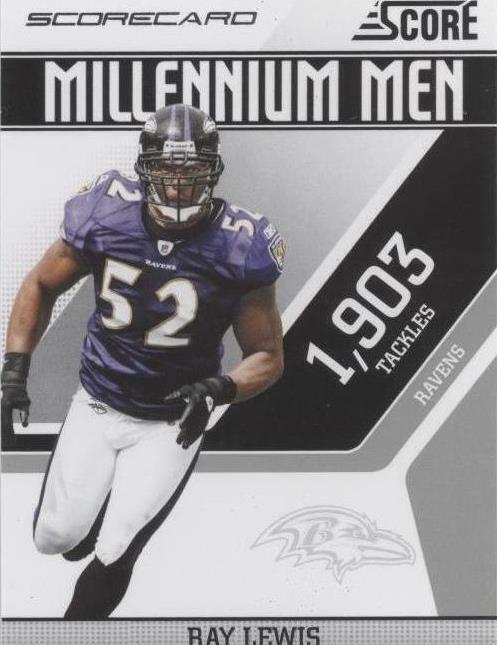 2011 Score - Millennium Men Ray Lewis #16 Scorecard for sale online | eBay