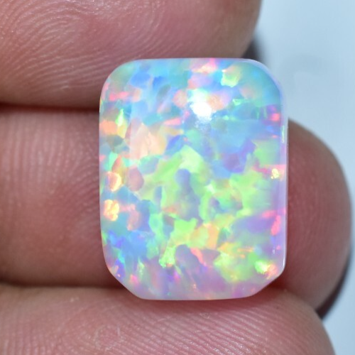 Natural White Fire Opal Australian Untreated 9.50 Ct Certified Loose ...