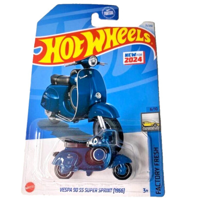 HOT WHEELS 2024 VESPA 90 SS SUPER SPRINT (1966) BLU ESTROVERSO 71/250 ...