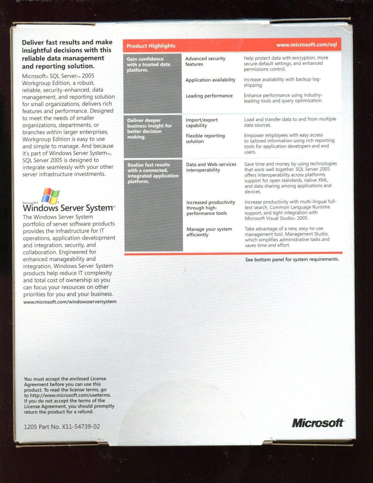 Microsoft SQL Server™ 2005 Workgroup Edition (5 Client/s) for sale online | eBay