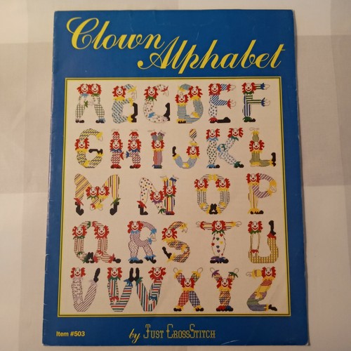 Just CrossStitch Circus Clown Alphabet Cross Stitch Chart Pattern ...