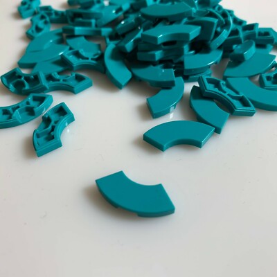 75 per lot NEW LEGO Bright Bluish Green Tile 2X2, Bow (27925/6213876 ...