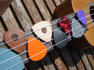 Ukulele Plectrum Set, 8 different picks (made in UK) | eBay UK