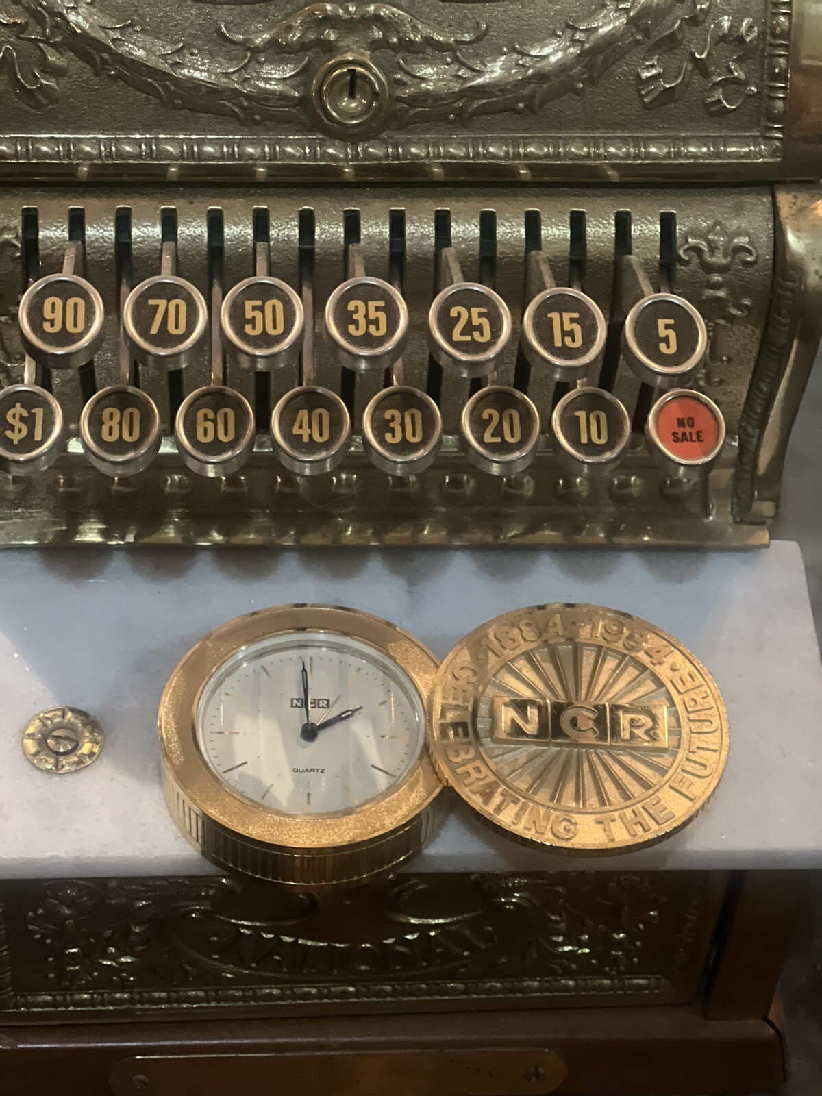 FREE NCR CLOCK “ 313 SPEC.ED.100TH ANNIVERSARY BRIGHT FINISH, KEY ...