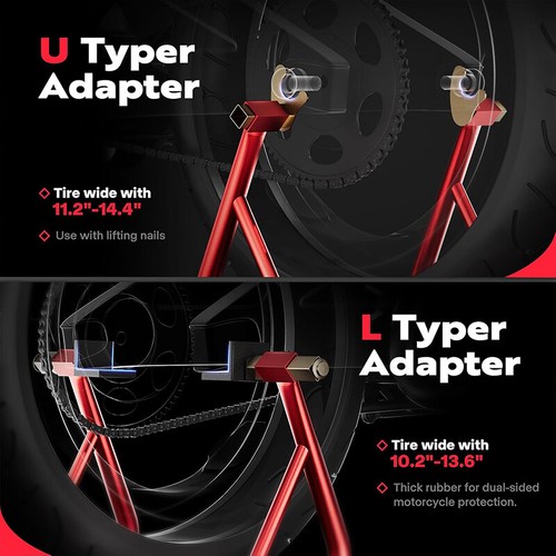 HeavyDuty Motorcycle Rear Wheel Lift Universal Bike Swingarm Spool ...