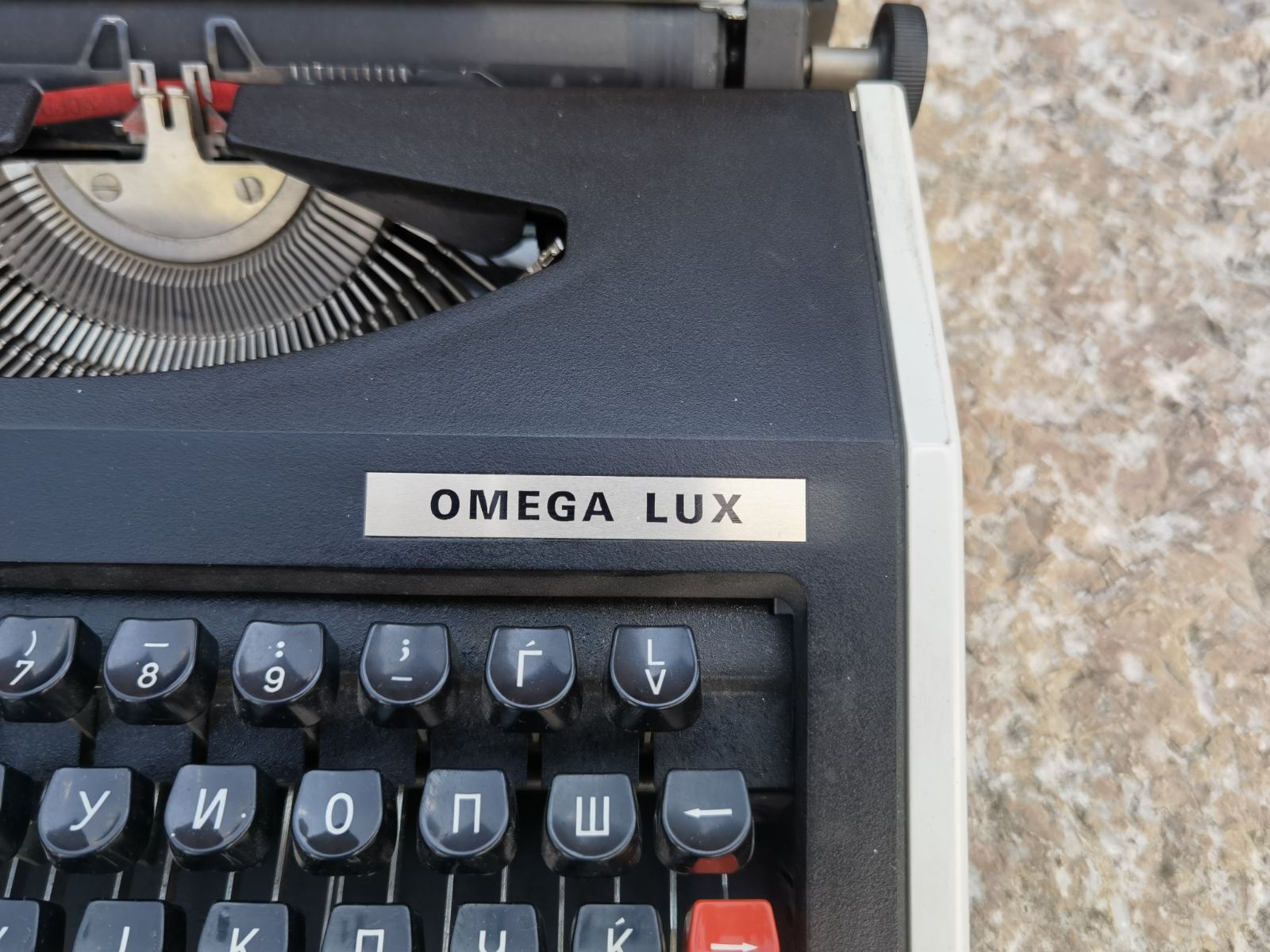Omega Lux vintage portable office typewriter, Cyrilic vintage ...