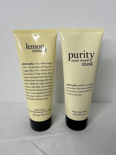 PHILOSOPHY PURITY Made Simple Deep-Clean Mask 8 oz Lemon Custard Body ...