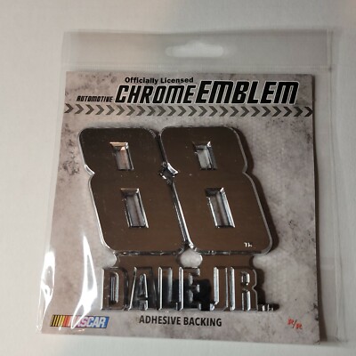 88 DALE JR EMBLEM LOGO BADGE SIGN SYMBOL CHROME NEW | eBay
