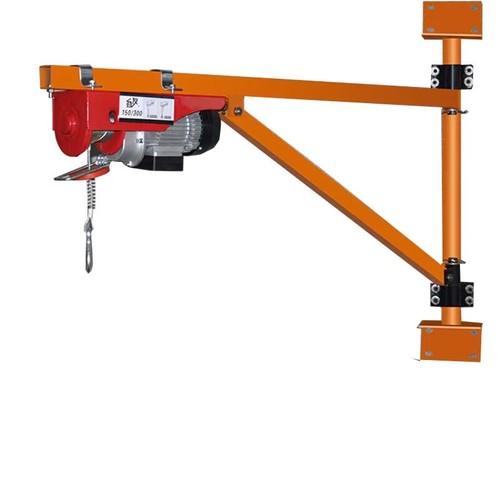 220V 200Kg Electric Hoist Small Crane Wall Fixing Bracket Household ...