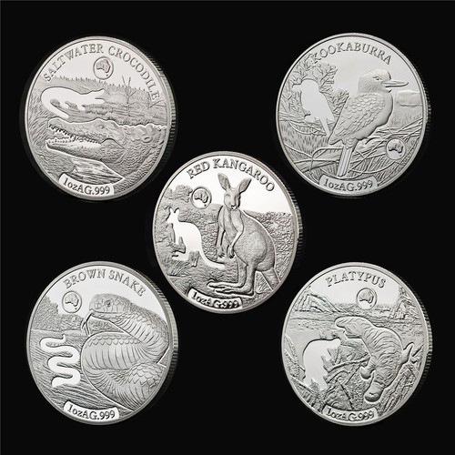 Australische Wildtier-Gedenkmünze 1oz Silber-Kupfer-Legierung ...
