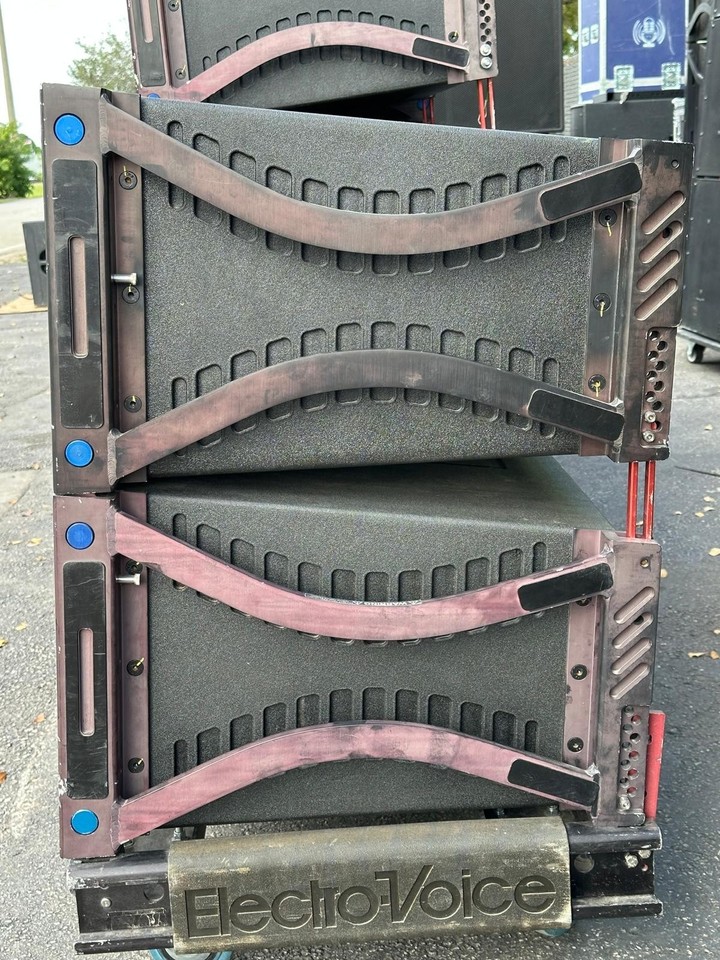 (4) Electro Voice XLC-127DVX 3 Way Passive Line Array Speakers W ...