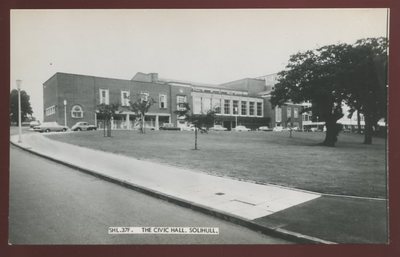 Warwickshire SOLIHULL Civic Hall RP PPC 1960s? | eBay UK