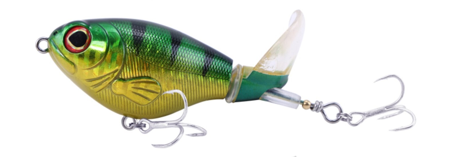 Whopper Plopper Fishing Lures. Weight 17g. Length 75mm Bass Muskie Pike ...