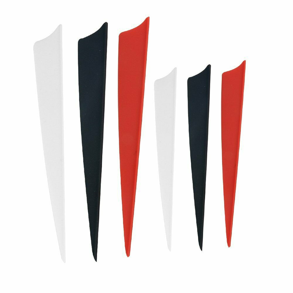4" 5" Archery Fletching Turkey/Plastic TPU Rubber Fletches Arrow Vanes ...