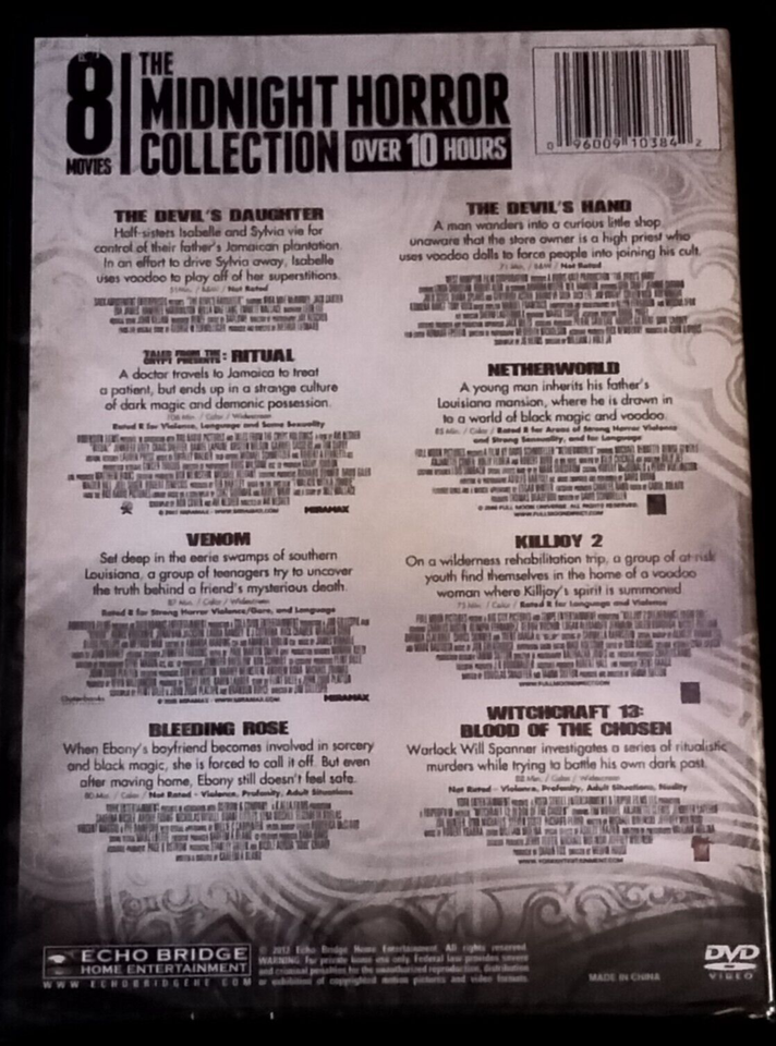 Midnight Horror Collection: Voodoo Curses (DVD, 2012, 2-Disc Set ...