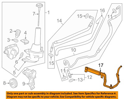 GM OEM 15-19 Sierra 2500 HD Steering Gear Linkage Pump Hoses-PS Cooler ...