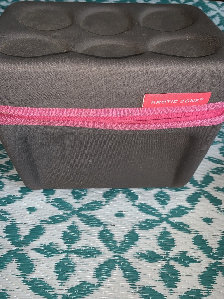 Arctic Zone Grey Pink Drink Beverage Case Cooler Beach Picnic Car 7.5 ...