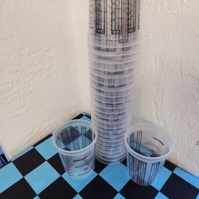 100 MATRIX OEM QUART Plastic Mixing Cups 1 Box of 100 -FREE SHIPPING ...